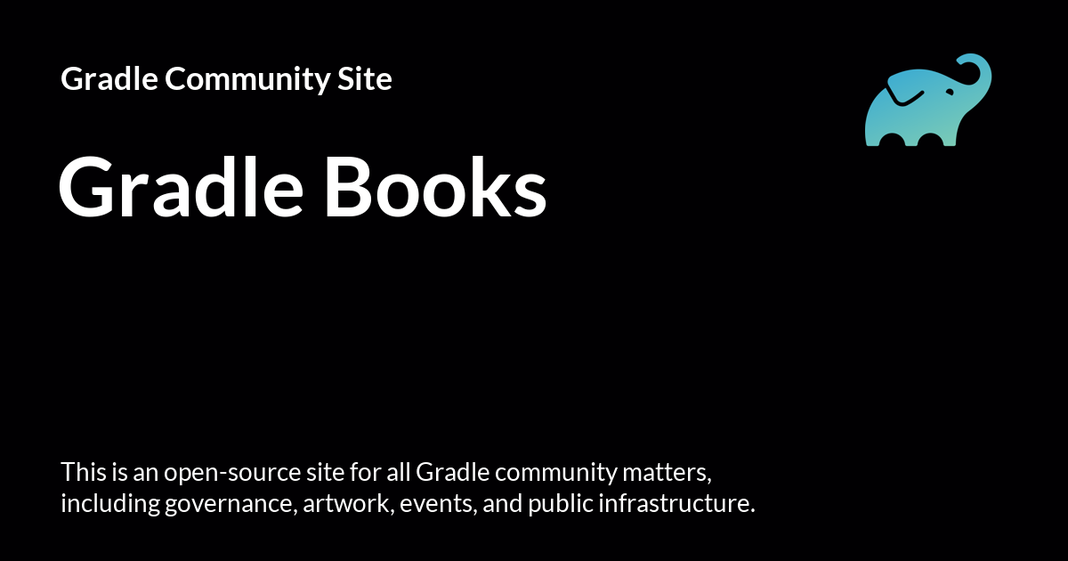 Gradle Books - Gradle Community Site